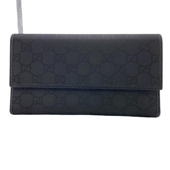 Gucci | Bags | Gucci 25733 Gg Long Wallet Black Unisex Z000568 | Poshmark